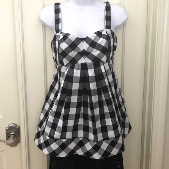 Tops | Buffalo Check Plaid Blouse Tank Top S | Poshmark